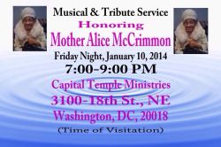 We Celebrate the Life and Legacy of a DC Legend, Mother Alice McCrimmon ...