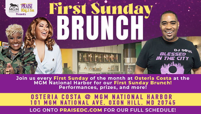 Join Praise 104.1 For Our First Sunday Brunch